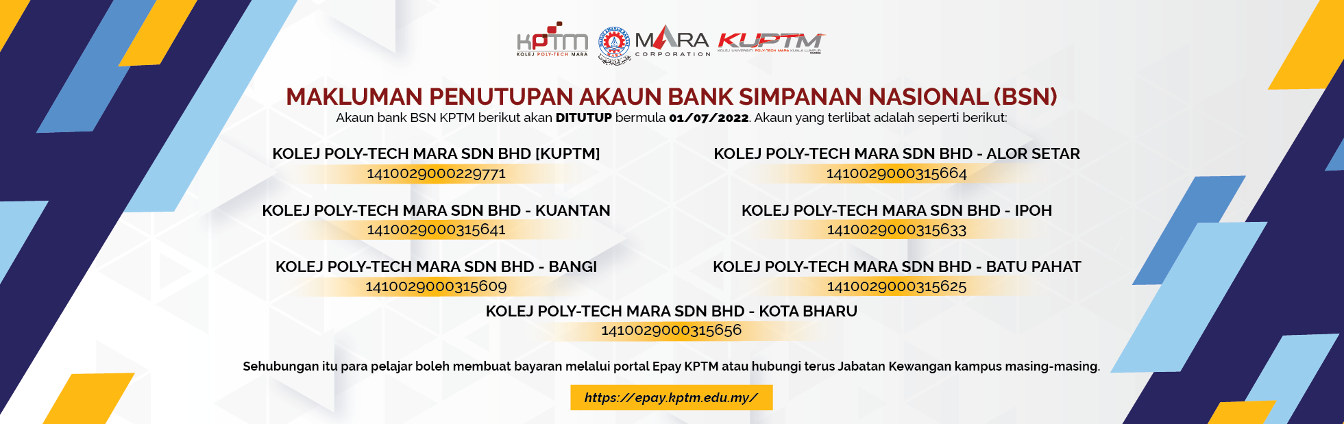 Selamat Datang Ke Laman Web Rasmi Kolej Poly-Tech MARA Ipoh